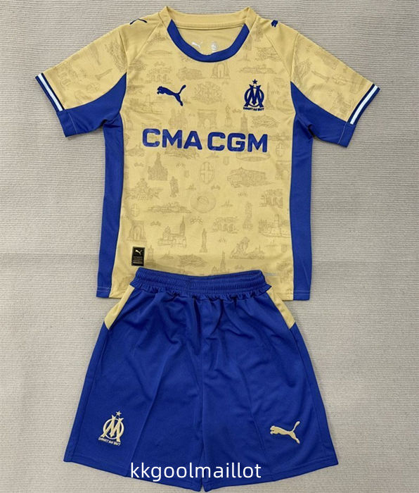 Maillot Marseille Enfant 2025 2026 Quatrième - KKgool Maillot